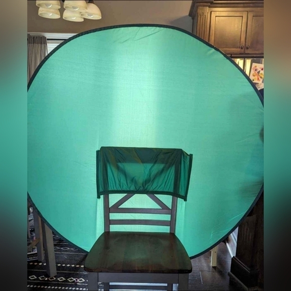 Other | Portable Green Screen Backdrop 56 Collapsible Webcam Background ...
